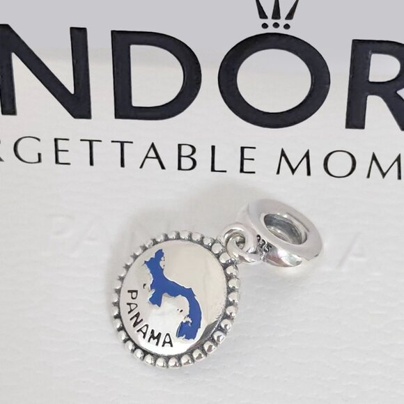 Pandora | Jewelry | Pandora Panama Map Exclusive Travel Vacation Dangle ...